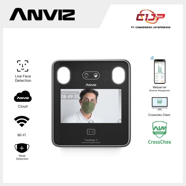 Anviz FaceDeep 3 - Smart Face Recognition Terminal - PT. Camar Indah ...